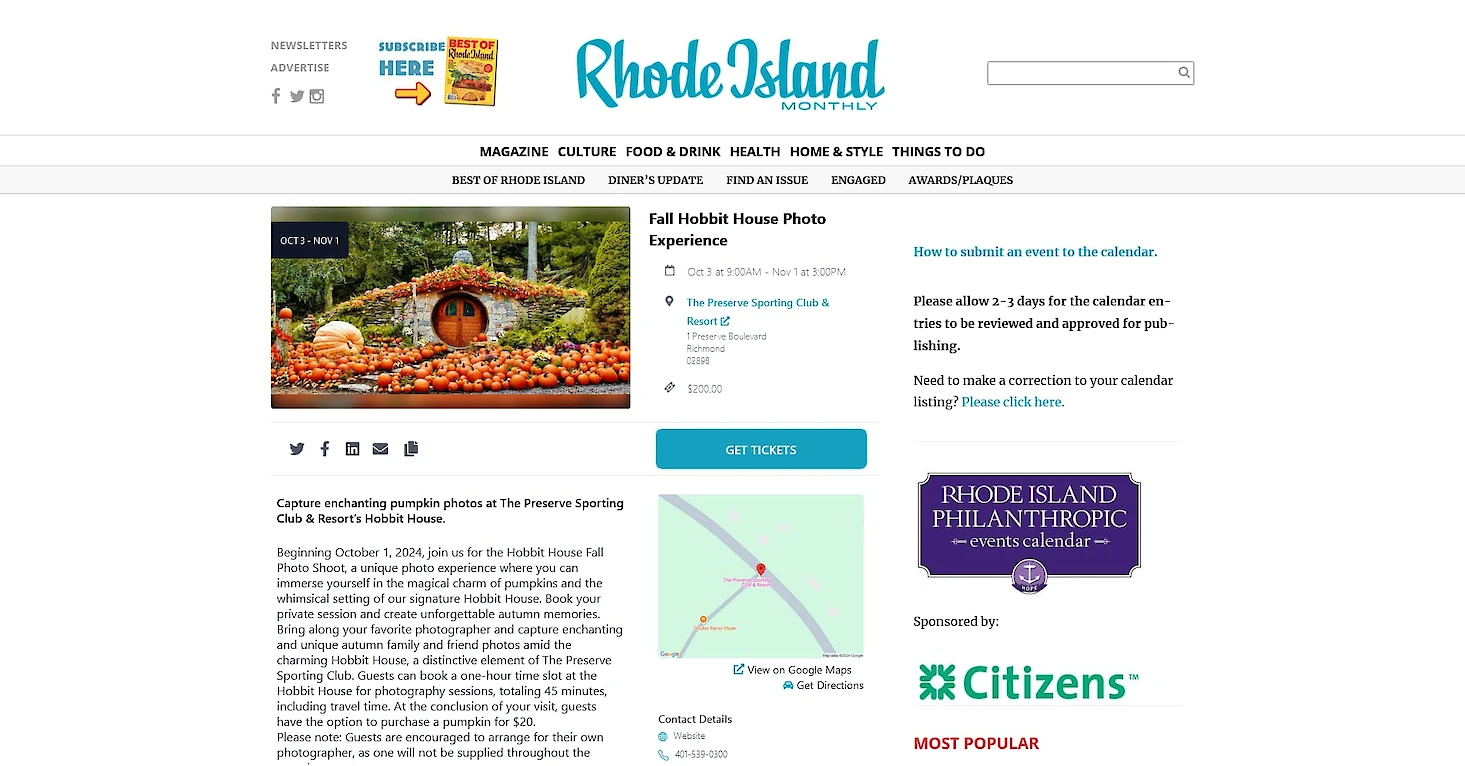 Hobbit House™ Fall Photos at The Preserve Sporting Club